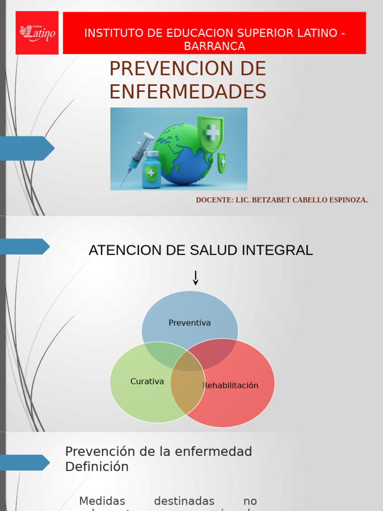 Prevencion de Las Enfermedades | PDF | Asistencia sanitaria preventiva