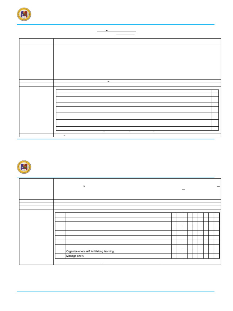 Uts Syllabus Bapos | PDF | Learning | Adolescence