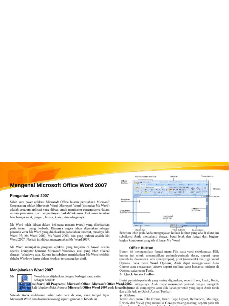Panduan Menggunakan MS Word 2007 | PDF