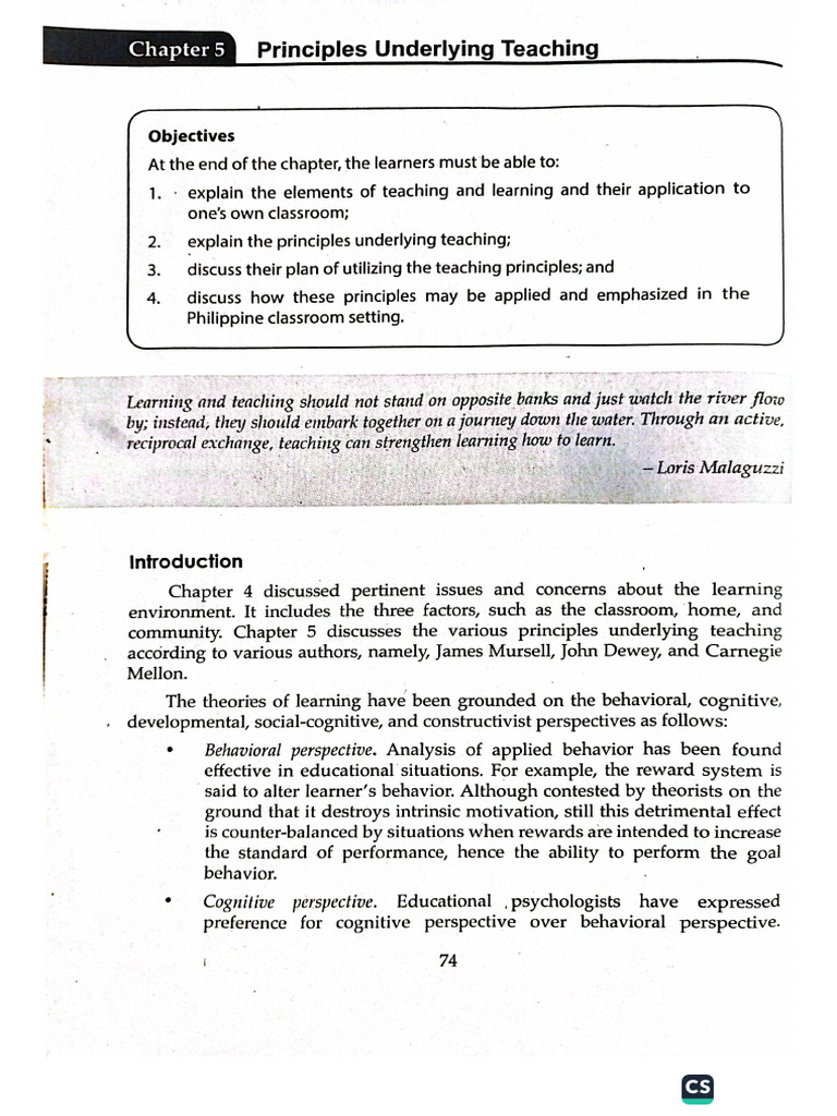 Chapter-5-Principles-of-Teaching | PDF