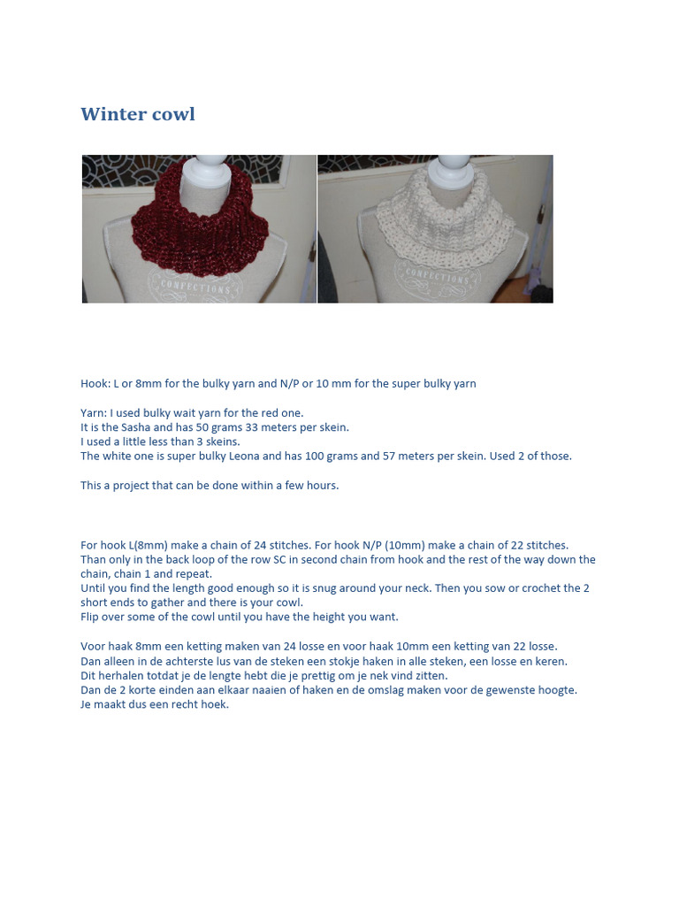 Winter Cowl | PDF