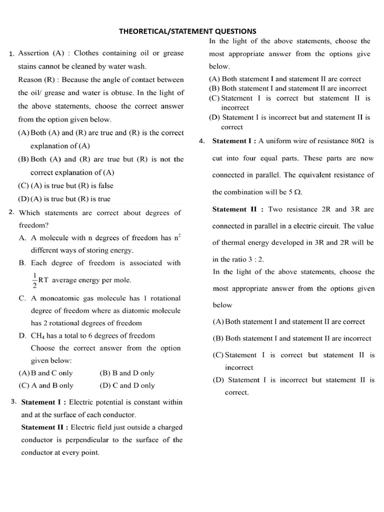 IIT Academy Exam Questions | PDF