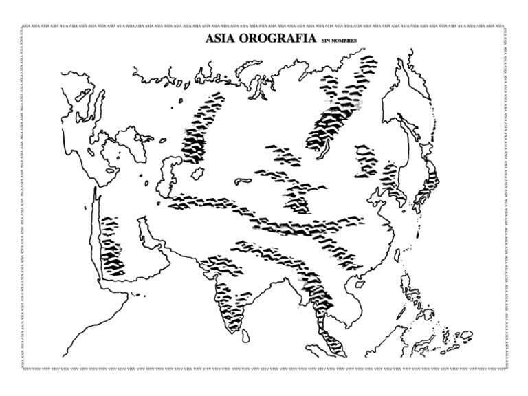Asia Orografia Sin Nombres | PDF