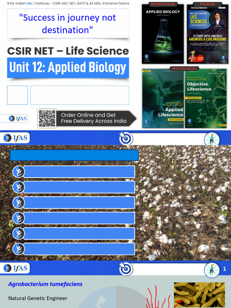 Applied Botany Agrobacterian L6 KC Sir | PDF | Genetically Modified ...