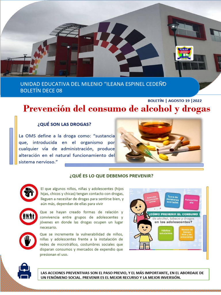BOLETIN 8 Prevención del consumo de alcohol y drogas | PDF