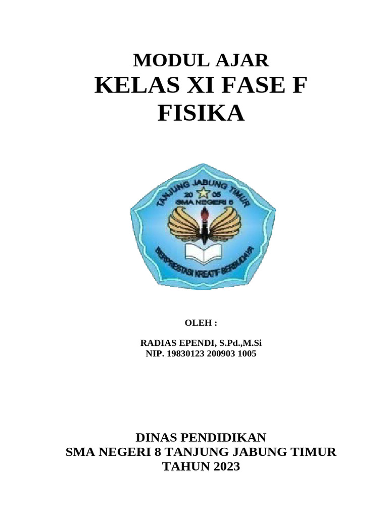 Modul Ajar Fisika Materi Kinematika Gerak Lurus (1) | PDF Modul Ajar Fisika Materi Kinematika Gerak Lurus (1) | PDF