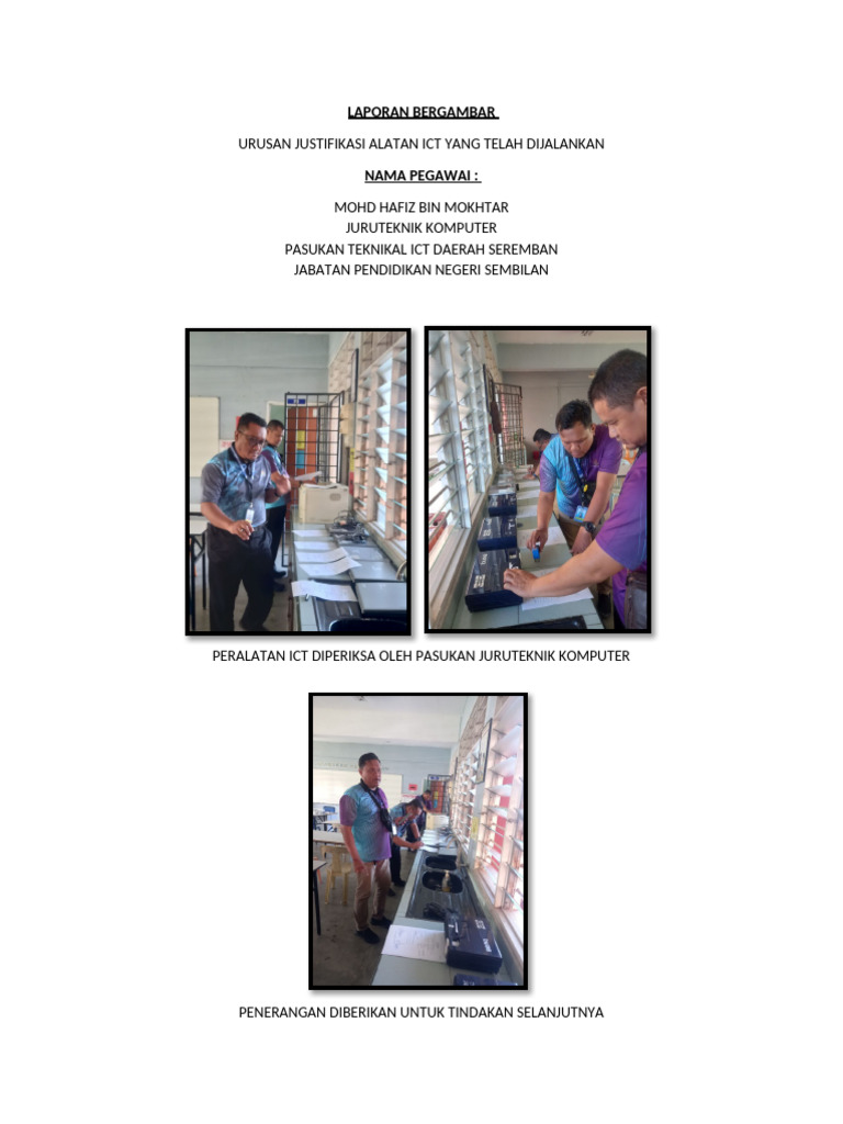 Laporan Bergambar Pelupusan Alatan Ict | PDF