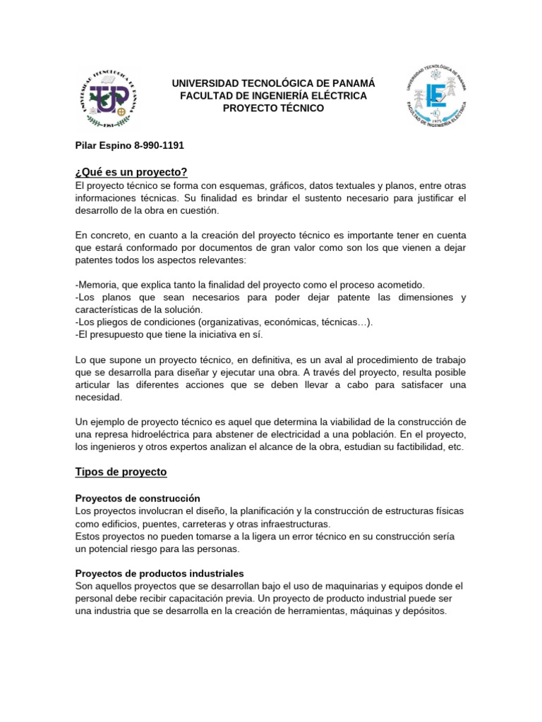 Guía Completa de Proyectos Técnicos | PDF | Ingeniería | Software de la ...