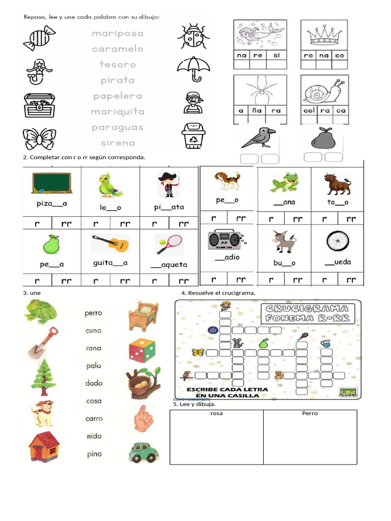 Completar Con R o RR Según Corresponda | PDF
