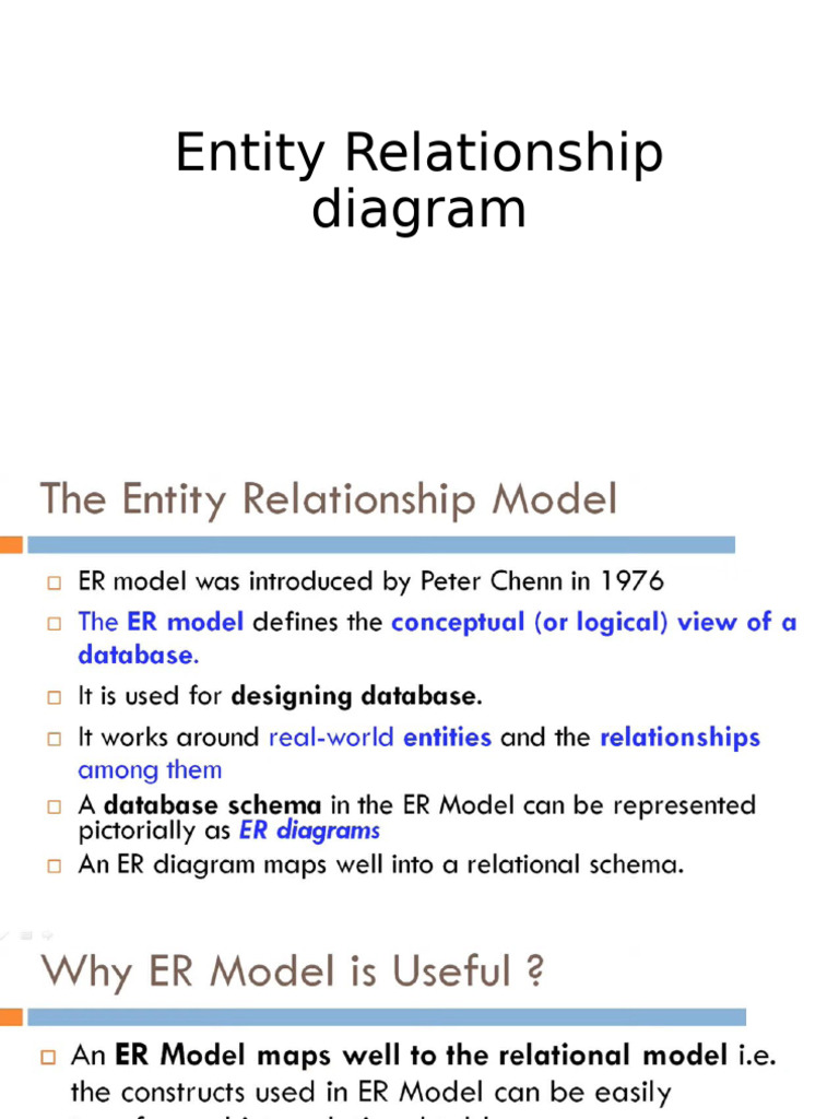 Entity Relationship Diagram | PDF