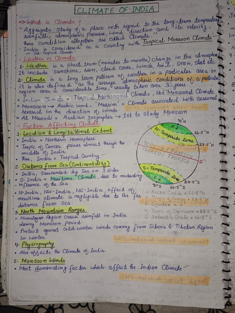 Climate Handwritten Notes - 51325466 - 2025 - 01 - 23 - 21 - 31 | PDF