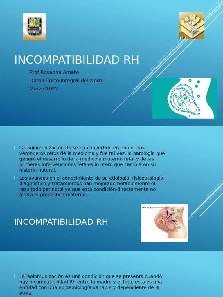 Incompatibilidad Rh: Riesgos y Tratamientos | PDF | El embarazo ...