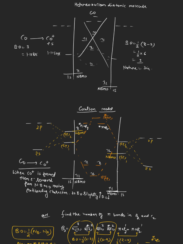 Chemical Bonding (MOT) - L-21 (Class Notes) - MOT Part-02 | PDF