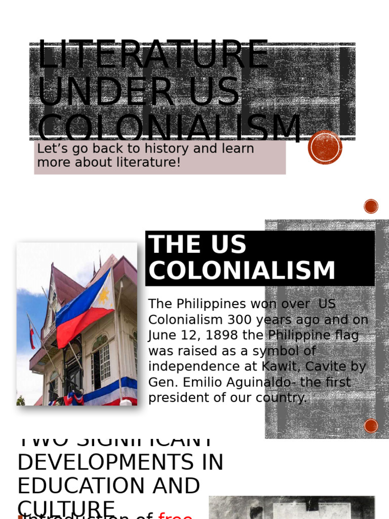 Literature Under US Colonialism | PDF | Philippines