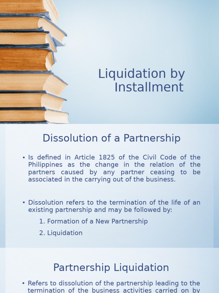 Liquidation by Installment | PDF | Interest | Liquidation