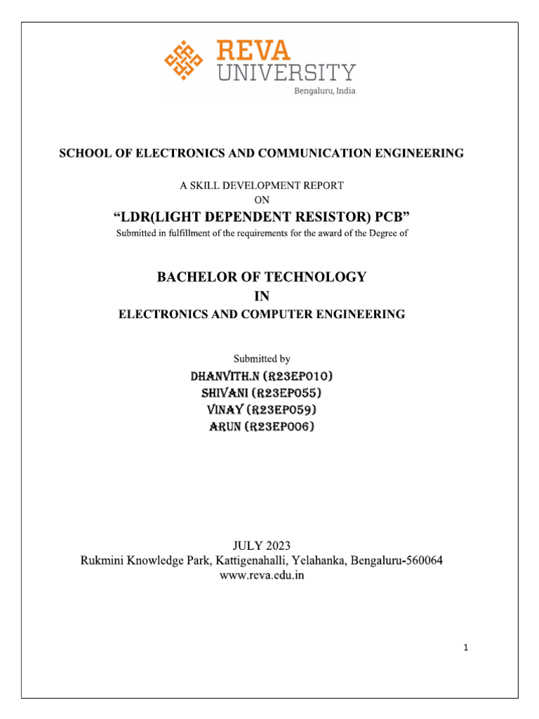 Report SDP (LDR) | PDF