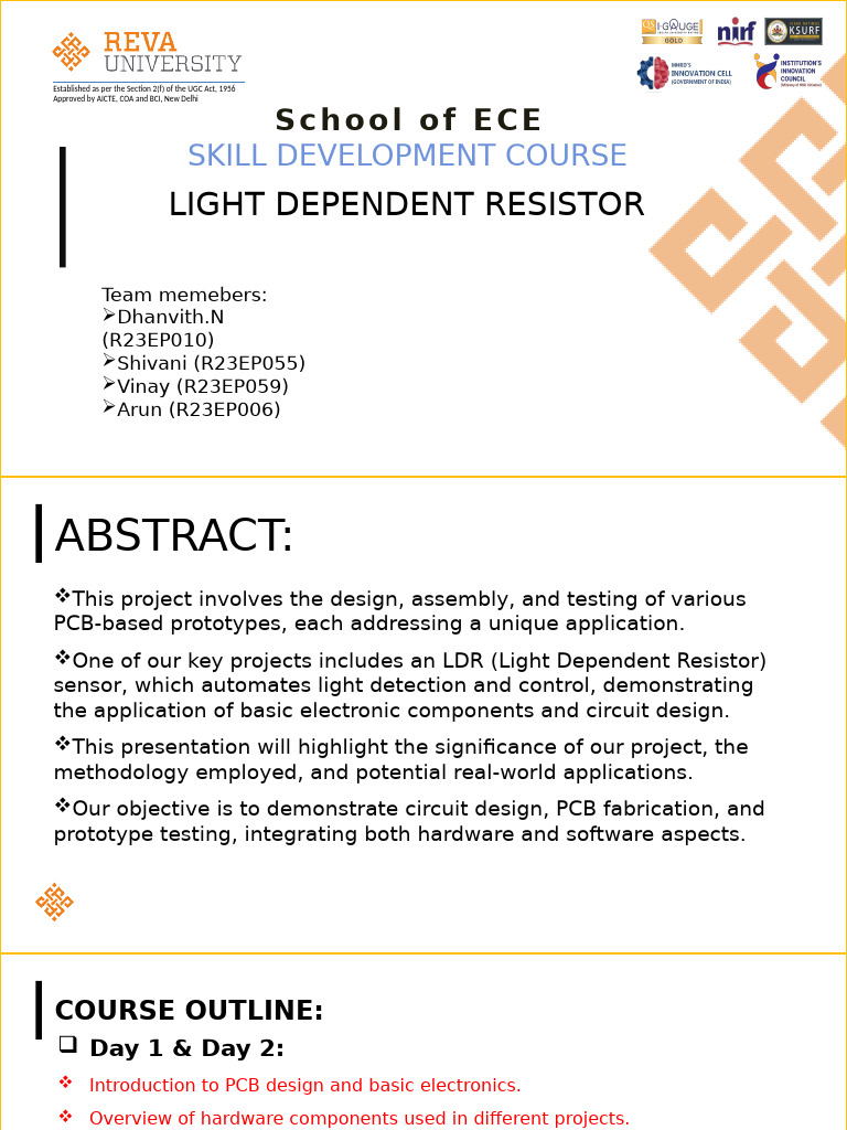LDR Sensor PCB Design and Applications | PDF | Printed Circuit Board ...