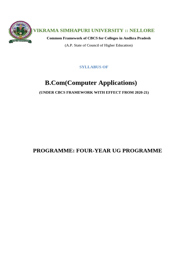 BCom(Computer Applications)-2023 | PDF | C++ | Bookkeeping