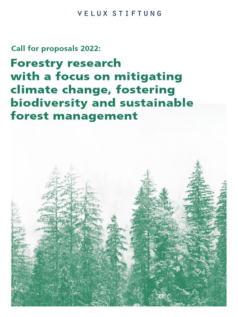 Forestry-Call-for-proposals_29 sept_2022 | PDF | Forest Management | Sustainability