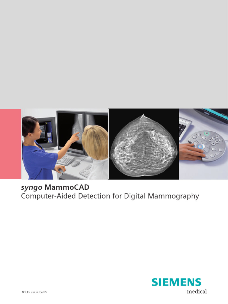 Syngo MammoCAD - ComputerAided Detection For Digital Mammography - MIND - 6061614 - 1 | PDF ...