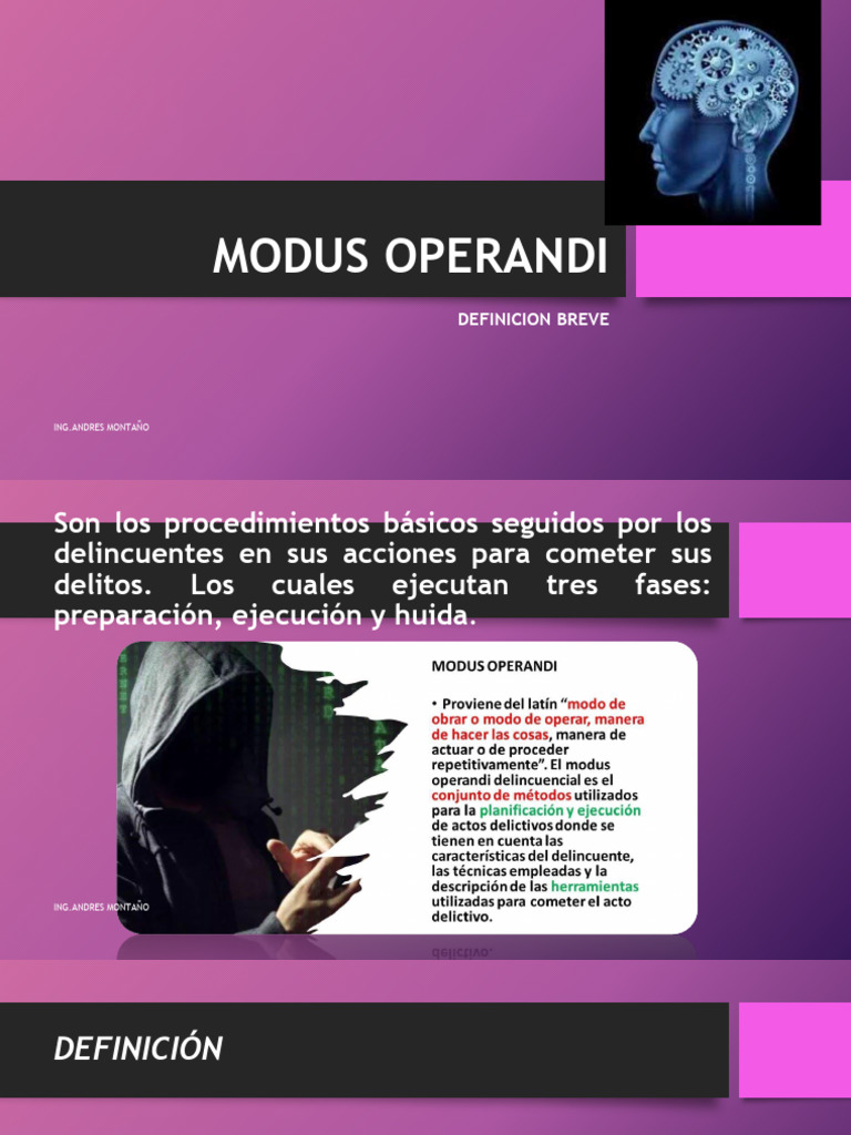 Modus Operandi | PDF | Robo