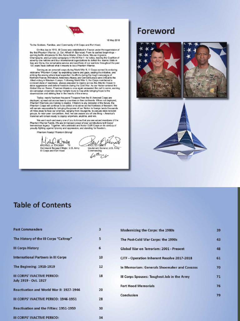 III-Corps-Centennial-Book | PDF