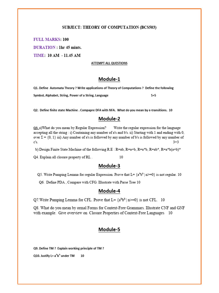 QP BCS503 | PDF