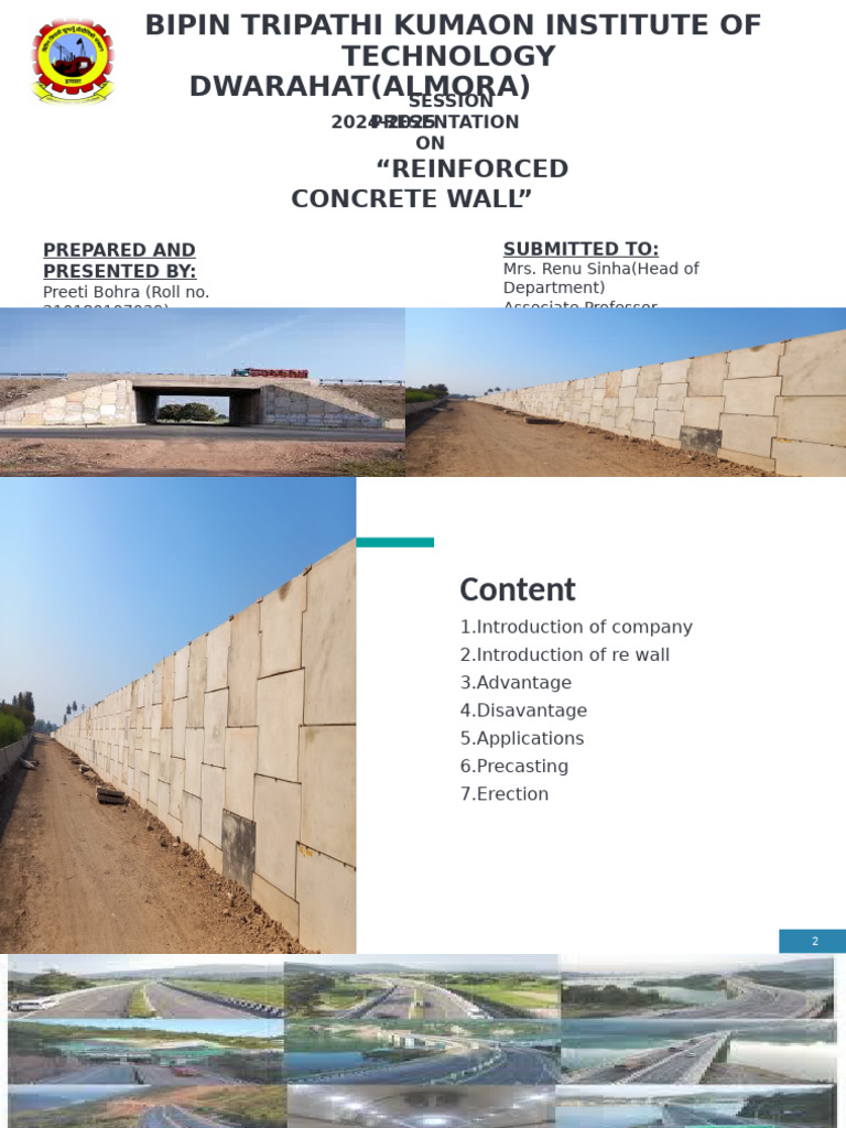 re wall | PDF | Drainage | Concrete