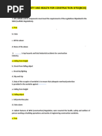 CSOC Course FAQs for Construction Workers | PDF | Government | Labour