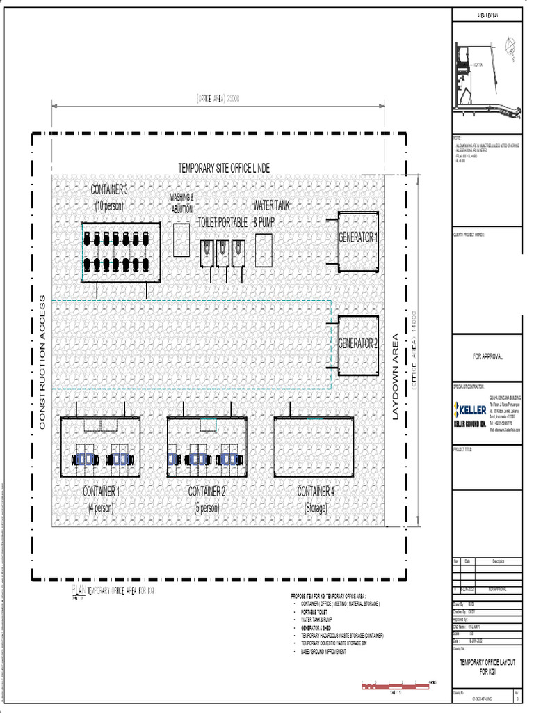 Temporary Office Layout for KGI | PDF | Pollution | Waste