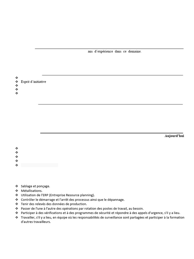 Ordonnanceur chez Techniprotec Metal | PDF | Tunisie