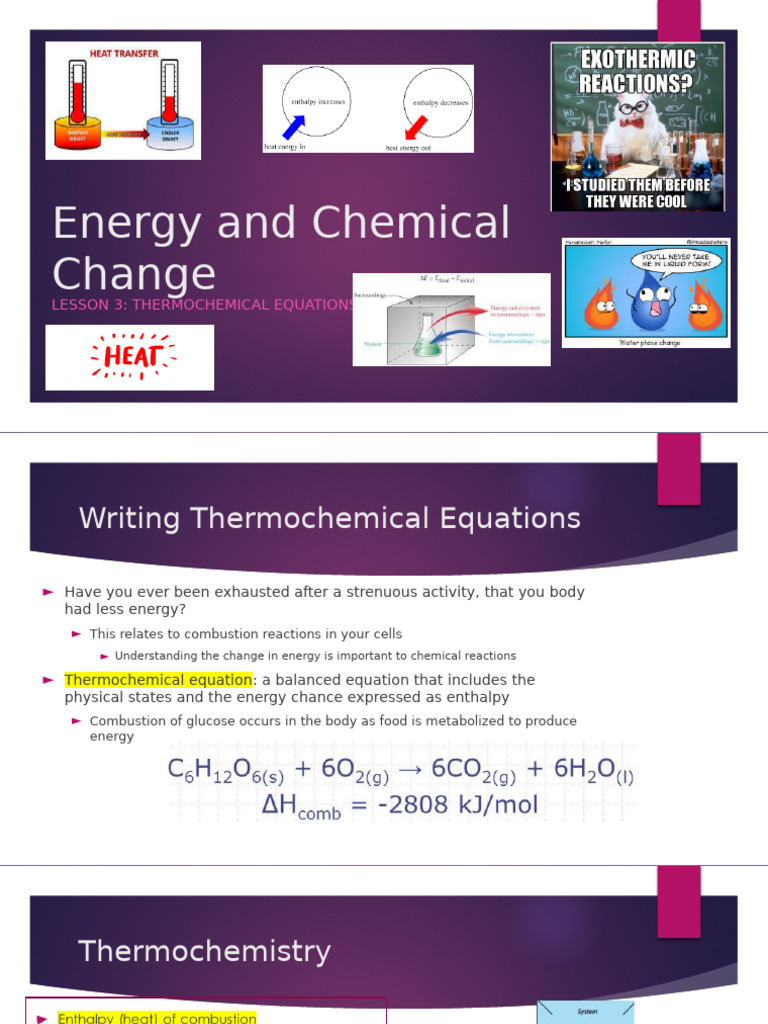 Copy of 3. Thermochemical Equations | PDF