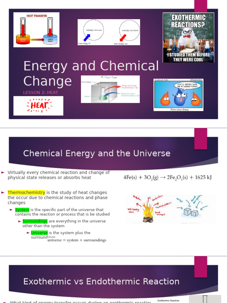 Understanding Heat in Chemical Reactions | PDF
