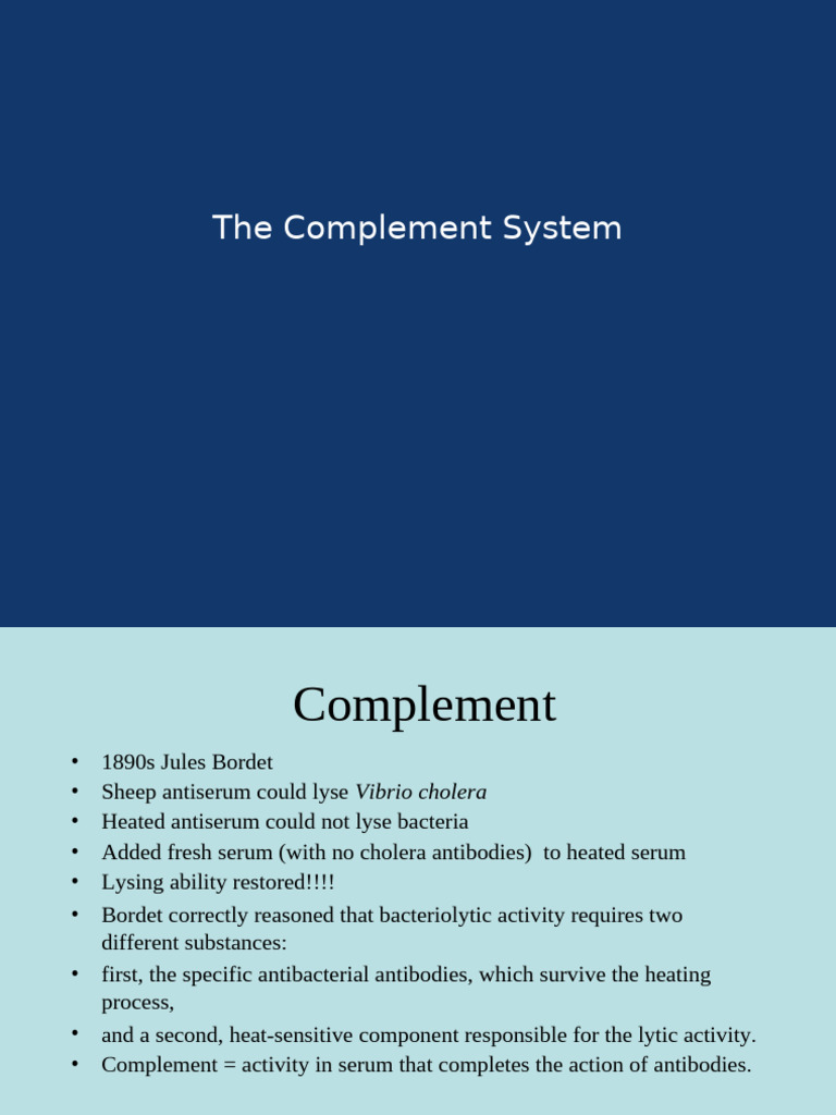 Complement System | PDF | Complement System | Immune System