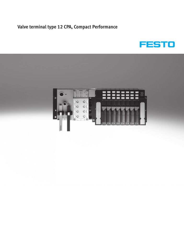 Festo Manifold Cpa10 | PDF | Valve | Electrical Connector