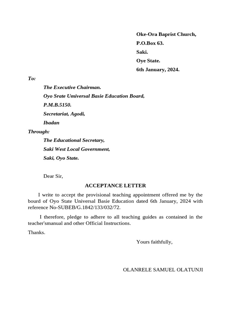 Acceptance Letterr | PDF
