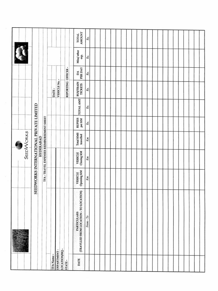 Tfa Travel Claim Format (1) | PDF