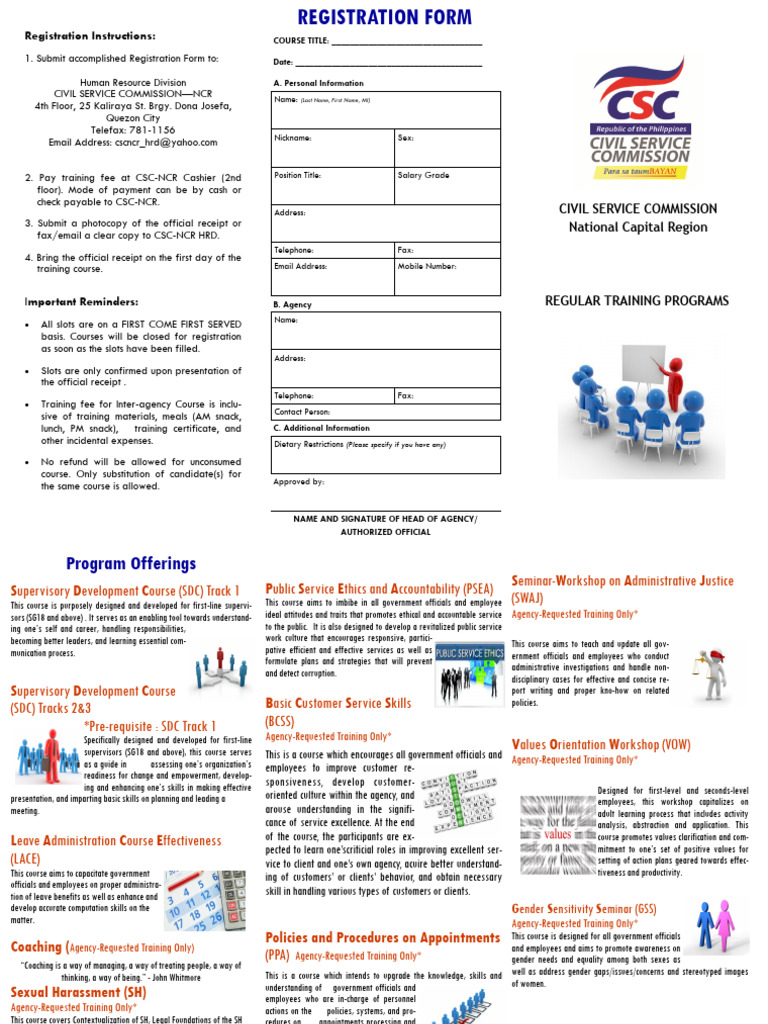 2017 Training Brochure & Reg Form | PDF | Gender | Gender Studies