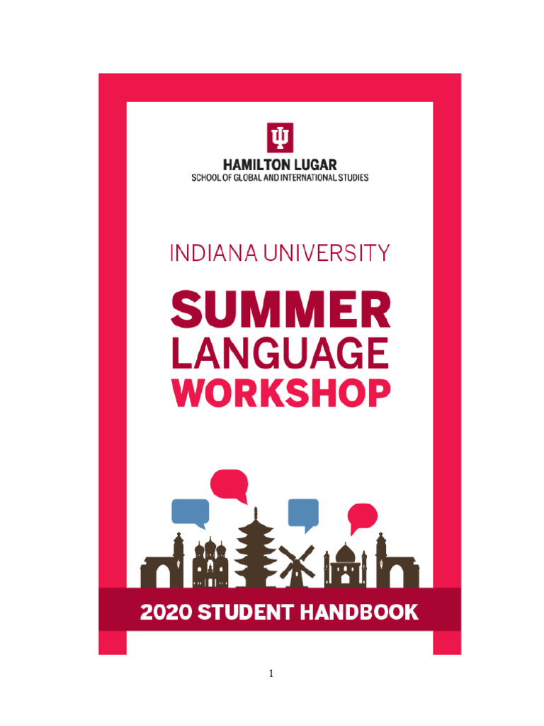 Indiana University Language Workshop Guide | PDF | Indiana University ...