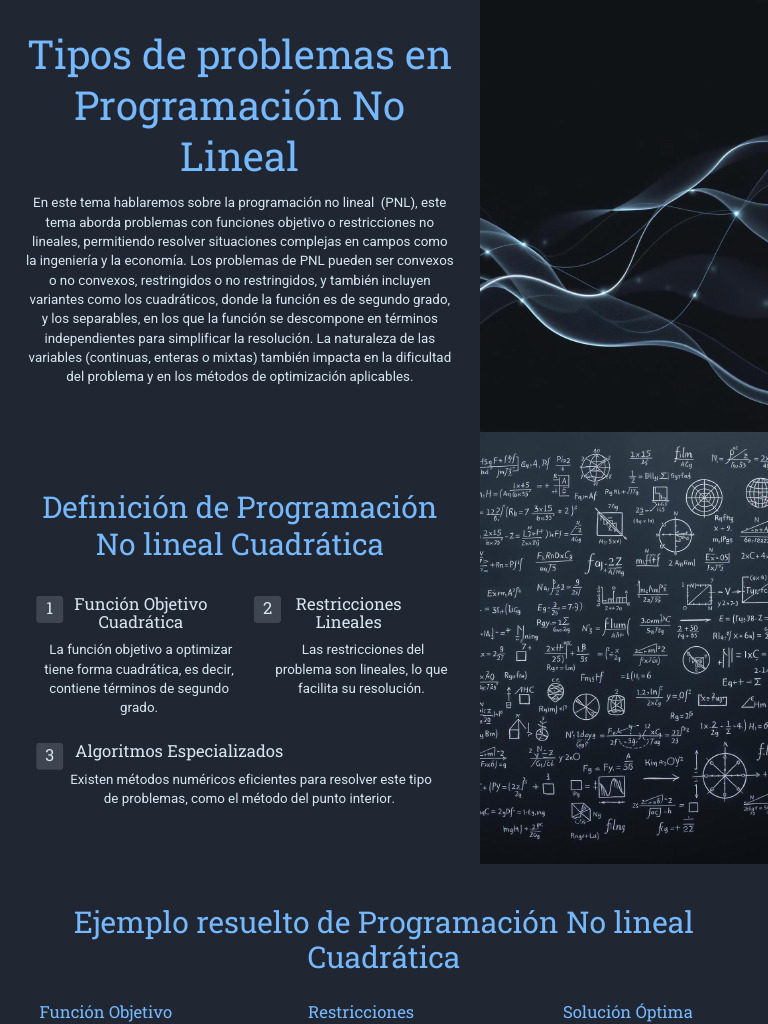 Problemas de Programación No Lineal | PDF | Optimización Matemática ...