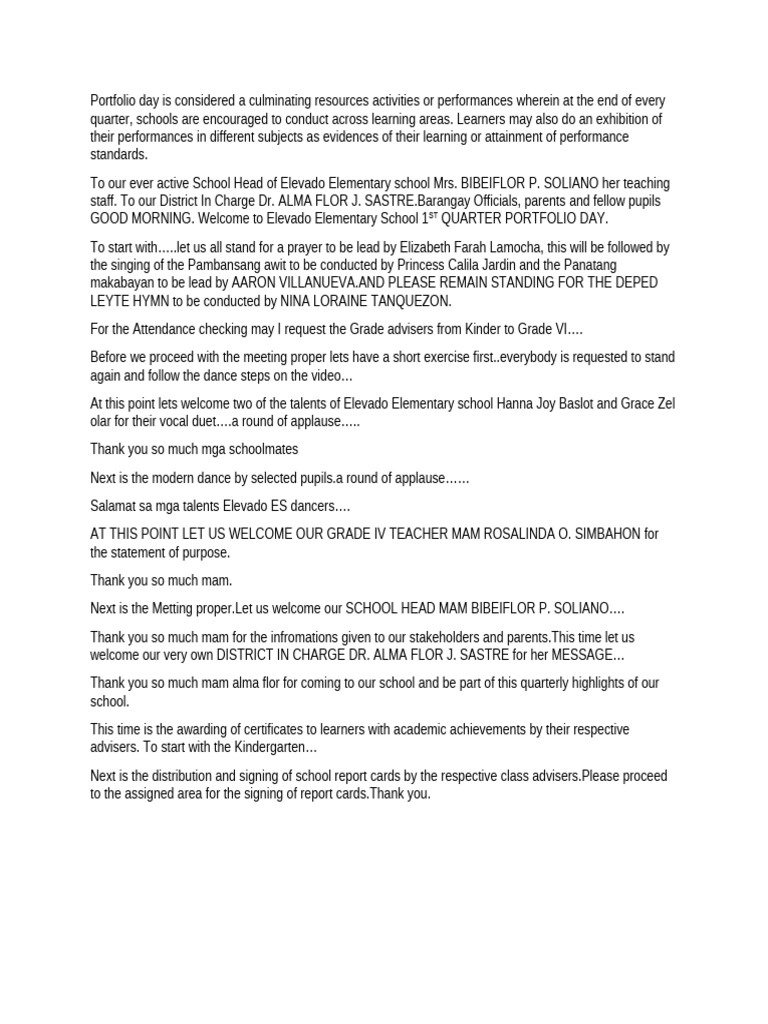 Emcee Portfolio | PDF