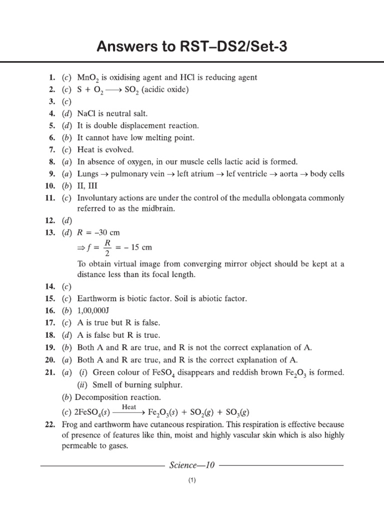 Science 10 Set-3 DS2 | PDF