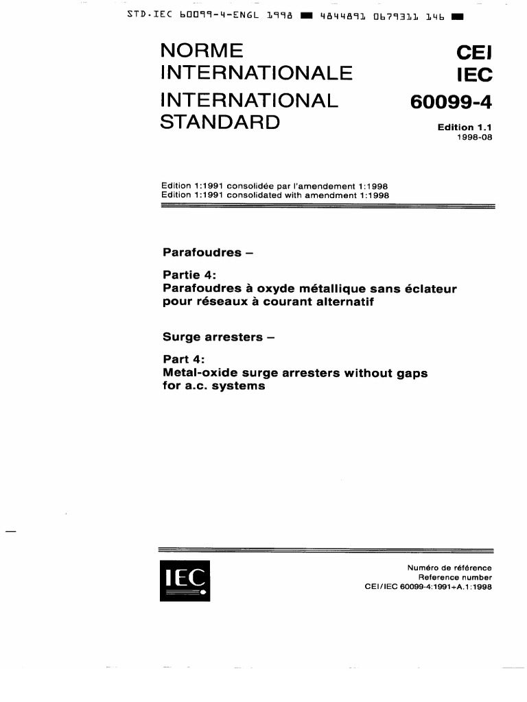 Iec60099 4 | PDF
