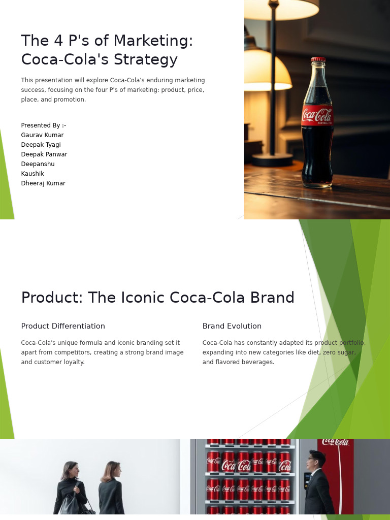 The 4 Ps of Marketing Coca Colas Strategy | PDF | Marketing | Brand