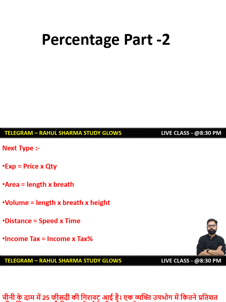 Percenatge Part 2 & 3 | PDF