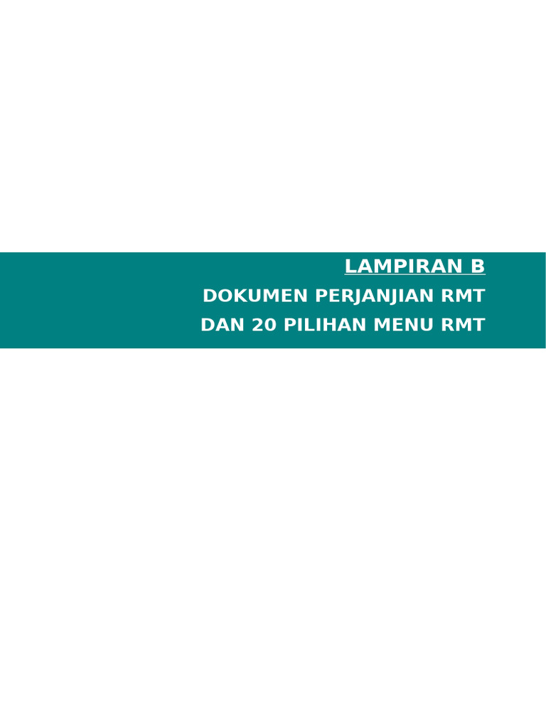 Perjanjian RMT 2024 | PDF