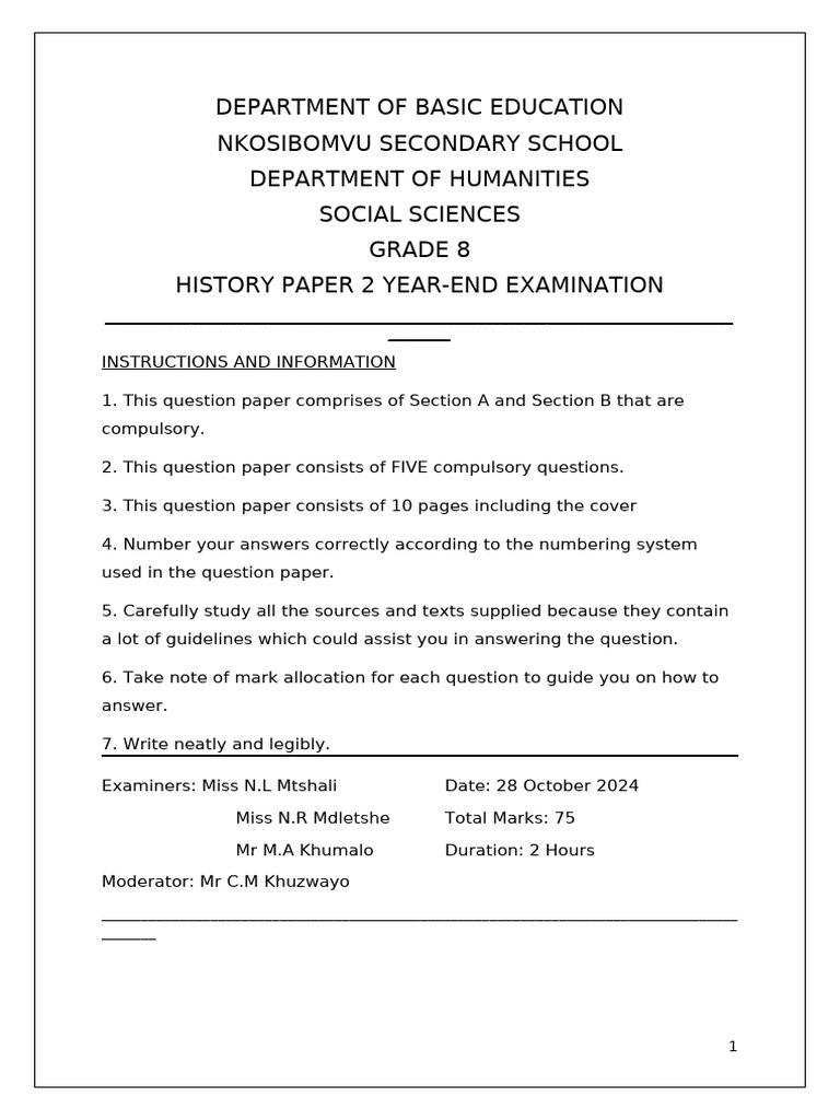 Department of Basic Education | PDF | Colonialism | British Empire
