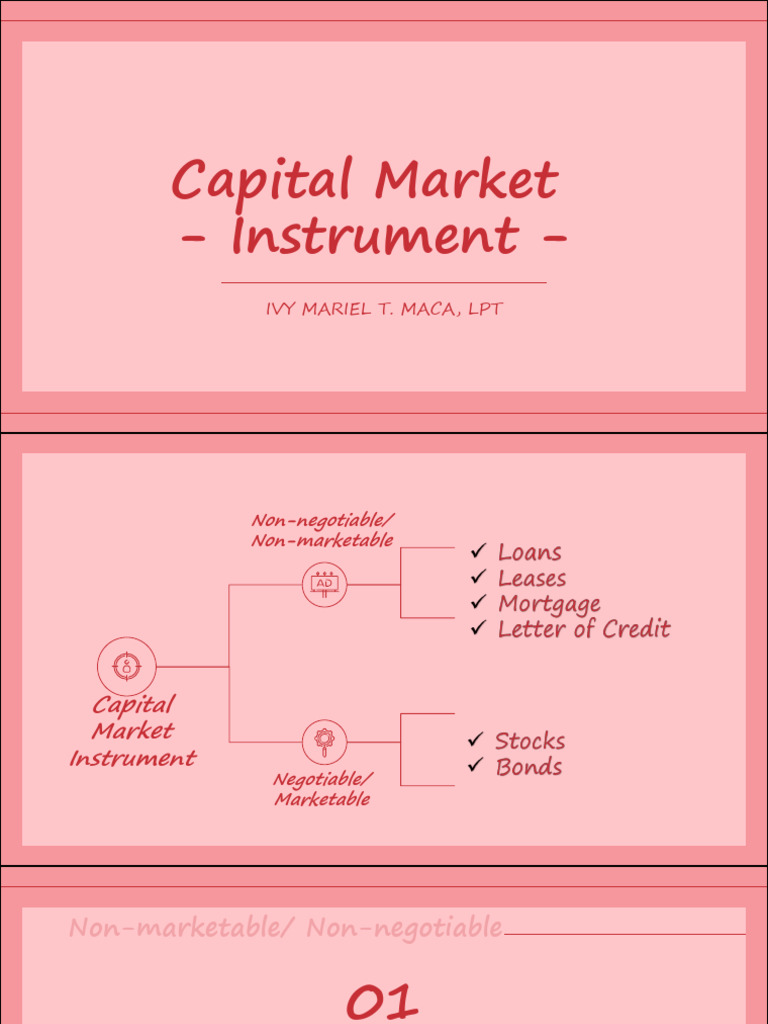 Overview of Capital Market Instruments | PDF | Loans | Finance & Money Management