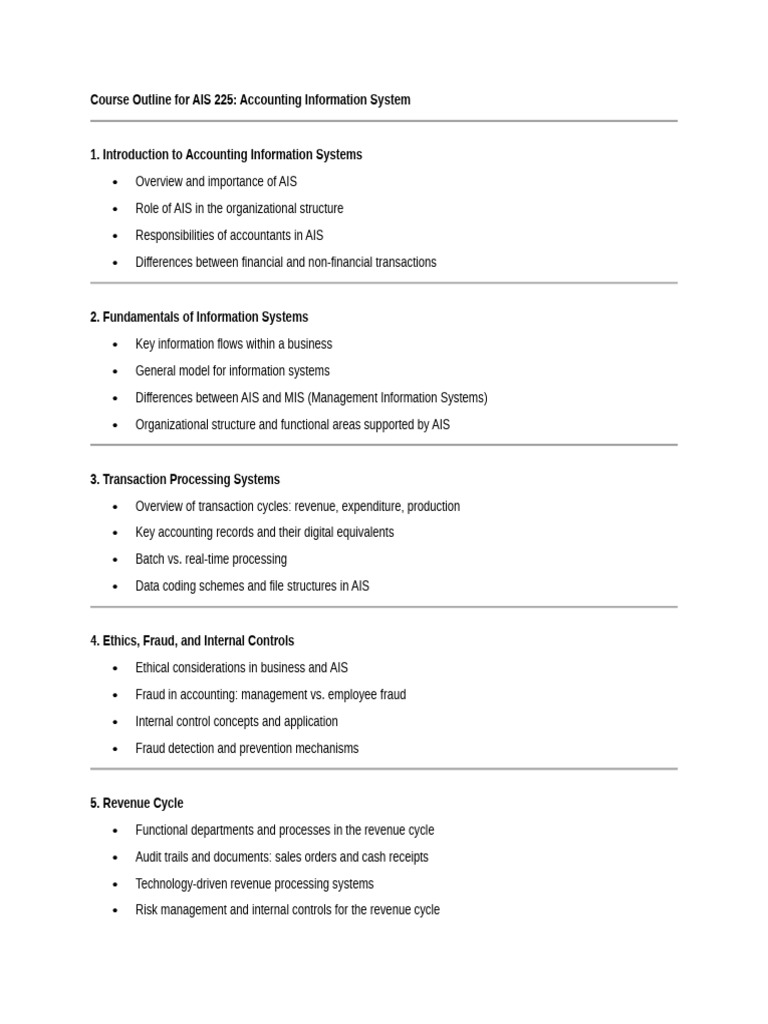 Ais | PDF | Internal Control | Accounting
