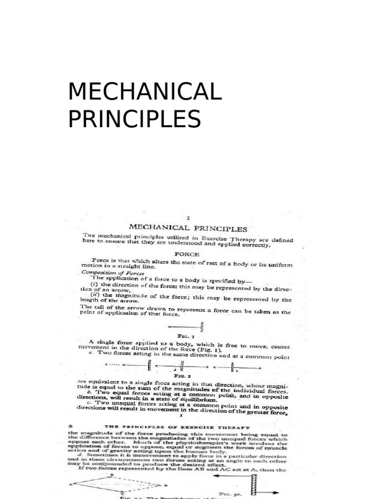 MECHANICAL PRINCIPLES | PDF